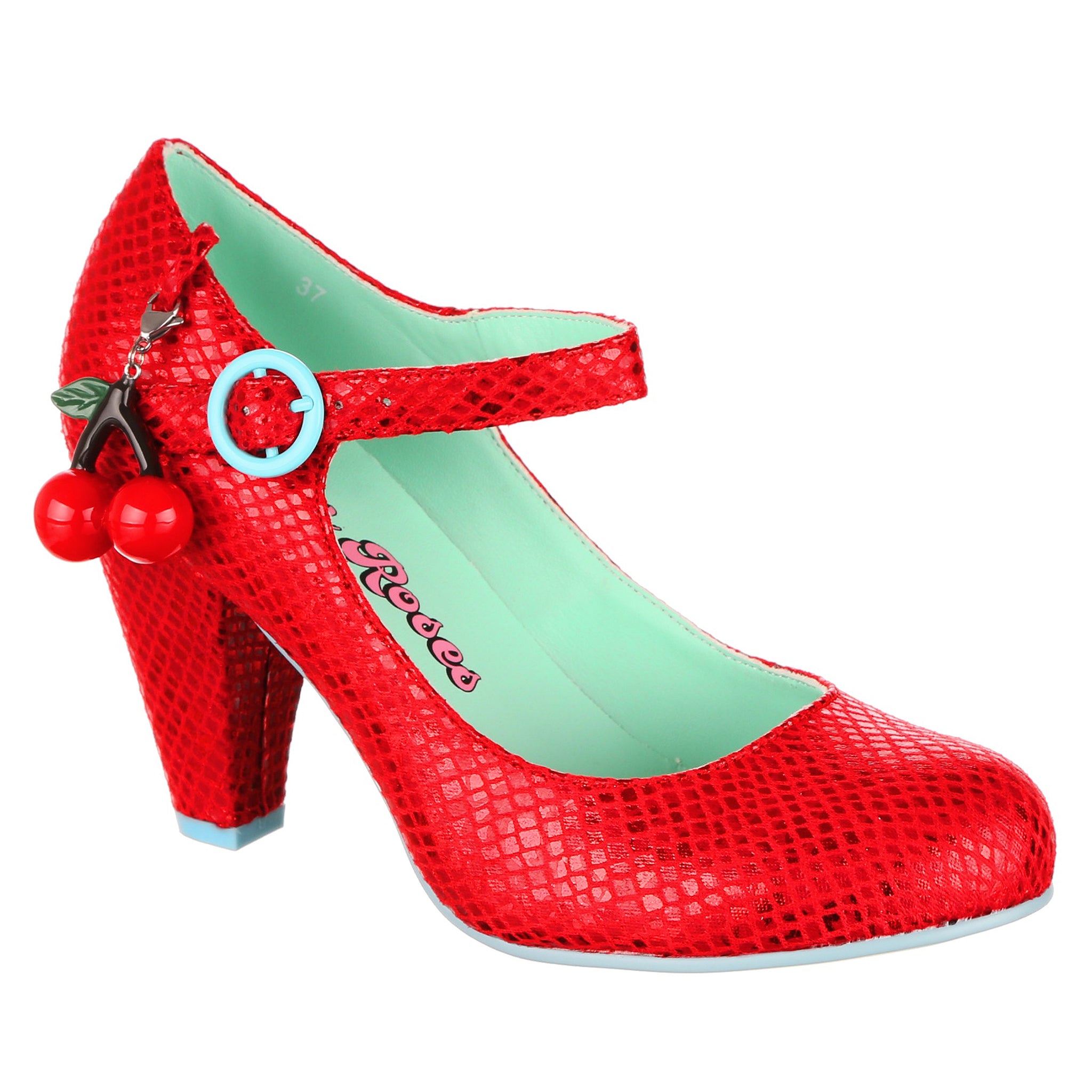 Irregular Choice | Red Cherry Rockabilly Mary Jane High Heels | Cherry ...
