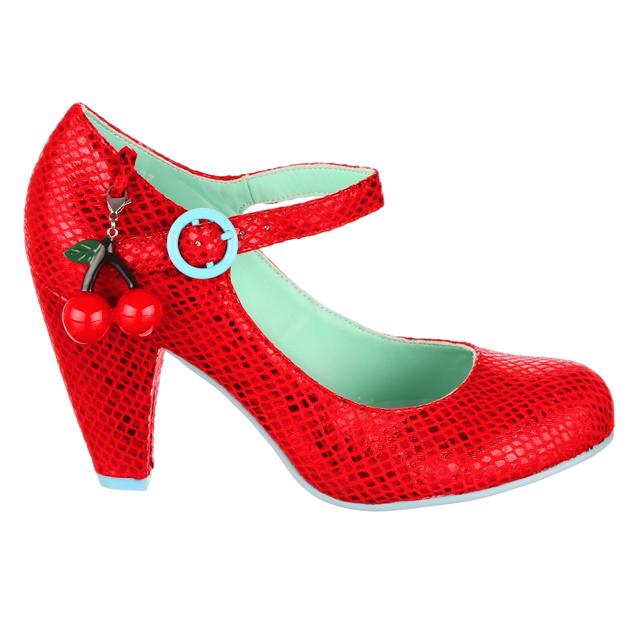 Irregular Choice | Red Cherry Rockabilly Mary Jane High Heels | Cherry ...