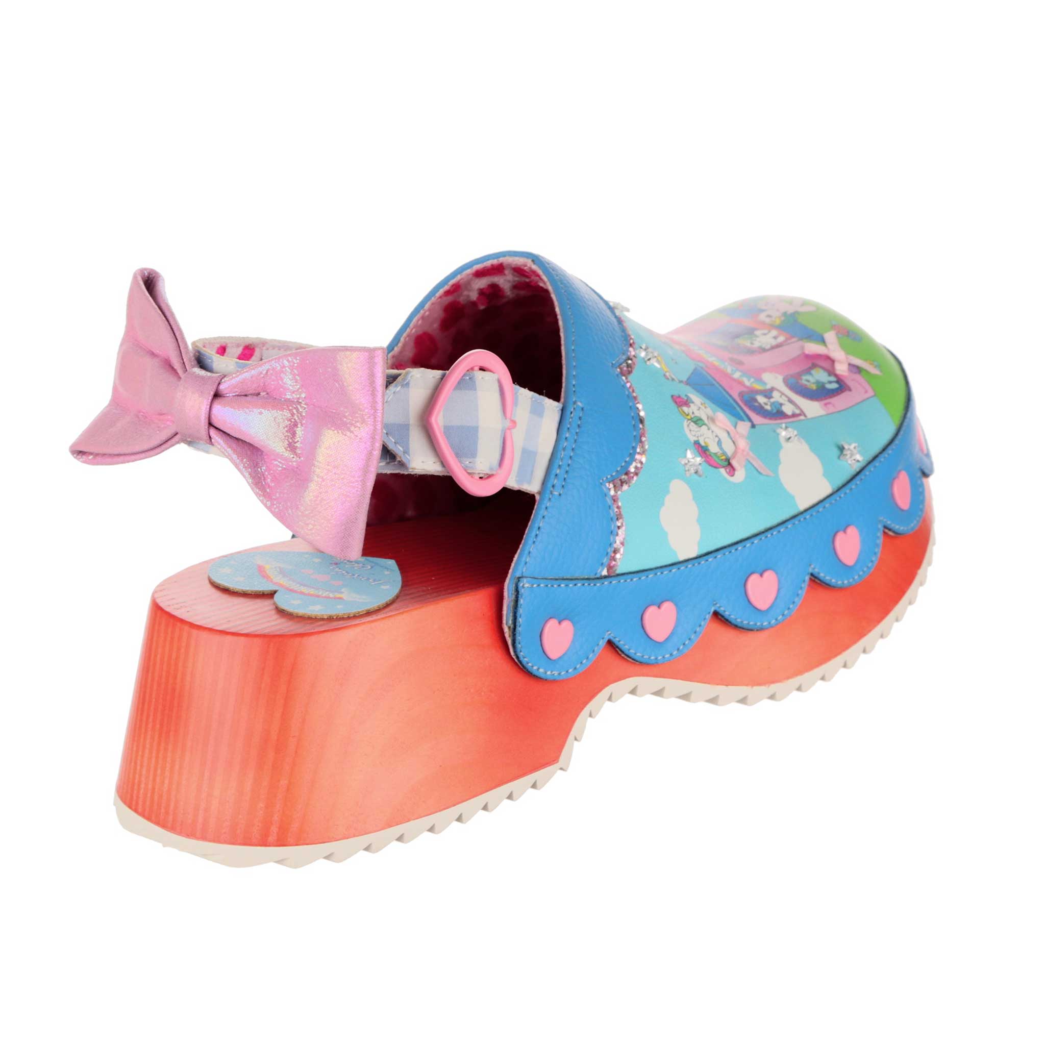 Irregular Choice X My Little Pony Chunky Wooden Base Clogs Rainbow ...